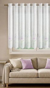 ZÁCLONA NA POUTKÁCH INESA 350X120 CM KVĚTY