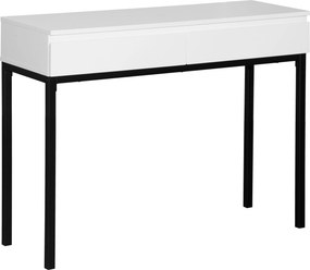 XXXLutz KONZOLOVÝ STOLEK, černá, bílá, kov, kompozitní dřevo, 100/35/77 cm home24 - Online Only konferenční stolky - 002798032006