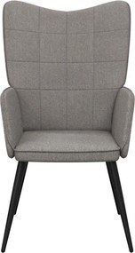 Relaxační židle taupe textil 327950