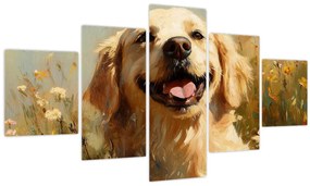 Obraz - Šťastný psík (125x70 cm)