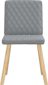 Jídelní židle 4 ks světle šedé textil 3315221
