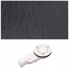 BPS-koupelny Obdélníková akrylátová sprchová vanička HYD-OSV-JUKO 130x80 černá