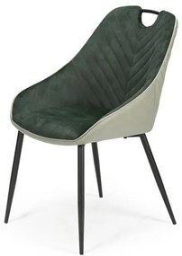 K412 krzesło ciemny zielony / jasny zielony (2p=4szt)