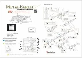 Metal Earth 3D Puzzle Stíhací letoun Mitsubishi Zero / 15 dílků / od 1