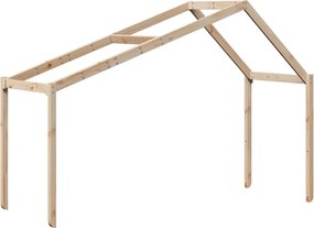Patrová postel bez matrace 90 x 190 cm masivní borové dřevo 3282047
