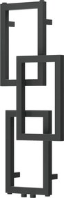 Mexen Grid, dekorativní koupelnový radiátor 870 x 360 mm, 209 W, grafitová, W215-0870-360-00-66