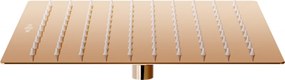 Mexen Sprchová hlavice Slim nerezová 25 x 25 cm, růžovo-zlatá, 79125-60