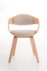 Bhm germany Jídelní židle Kingston, textil, přírodní / krémová