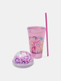 Sinsay - Hrnek s víčkem, kuličkami a brčkem My Little Pony - vícebarevná