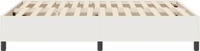 Rám platformy Krémová 140 x 200 cm Žebrovaná látka 3337414