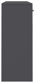 vidaXL Příborník šedý 110 x 30 x 75 cm dřevotříska
