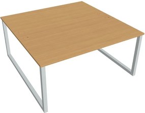 Kancelářský pracovní stůl Hobis USDO 1600, bílá RAL 9016, deskabuk