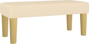 Box spring postel s matrací krémová 100 x 200 cm textil 3137298
