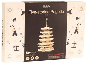 Robotime Rolife 3D Dřevěná Pagoda TGN02 275 ks
