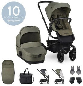 EASYWALKER Set XXL kočárek kombinovaný Harvey3 Sage Green s příslušenstvím