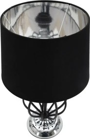 Stolní lampa Darky Silver 44,5 cm černo-stříbrná