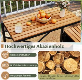 Costway 2-in-1 Venkovní skládací lavice konvertibilní piknikový stůl a s kovovým