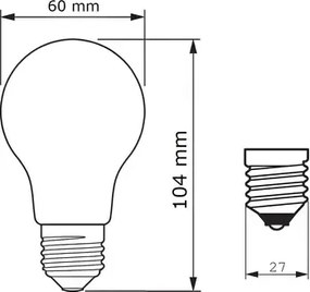 Philips Classic LEDBulb A60 10,5W / LED žárovka / E27 / 1521 lm / 2700