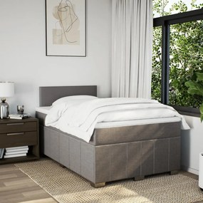 Box spring postel s matrací taupe 120x190 cm textil 3287004