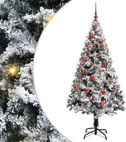 Umělý vánoční stromeček Bílá 150 cm PVC, ocel a plast 3396949