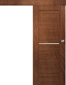 posuvné interiérové dveře na stěnu vasco doors IBIZA model 2 Průchozí rozměr: 70 x 197 cm, Orientace dveří: Levé dveře, Dekor: Dub pálený