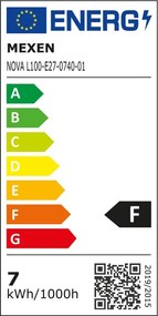 Mexen Nova, LED žárovka E27, A60, 7W, neutrální - 4000K, 735 lm - L100-E27-0740-01