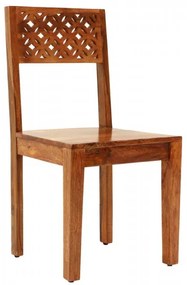Indický nábytek - Židle Mira z indického masivu palisandr Natural