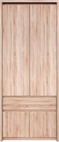 Skříň čtyřdveřová se zásuvkou Norton 66x210x40 cm Dub sonoma