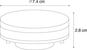 Sada 3 chytrých stmívatelných LED žárovek GX53 9W 806LM 2700K-6500K včetně Zigbee Smart Hub