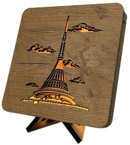 Li-Go "Ještěd" lampa 19x19cm provedení povrchu: ořech