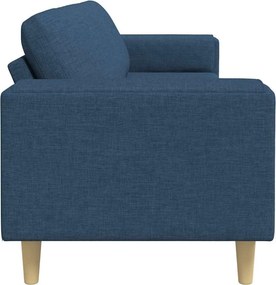 Pohovka do obývacího pokoje Modrá 250 x 77 x 76 cm Polyester 3335088