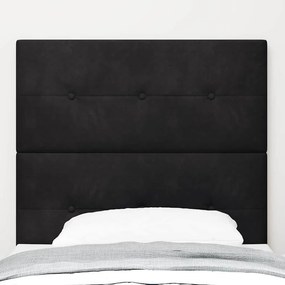 Čelo postele Černý 90 cm samet 3337804