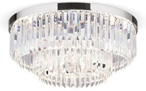 Orion - LED Stm. křišť. svítidlo PRISM LED/80W/230V pr. 55 cm lesklý chrom