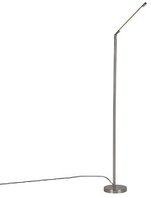 Moderní stojací ocelová lampa včetně LED - Berdien