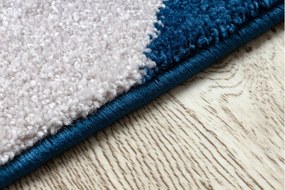 Kusový koberec SKETCH KANE modrý / bílý - Cikcak