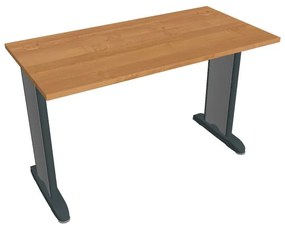 Stůl pracovní rovný 120 cm hl. 60 cm - Hobis Flex FE 1200 Dekor stolové desky: olše, Barva nohou: černá