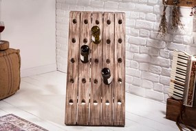 Noble Home Přírodní regál na víno Bodega 91 cm