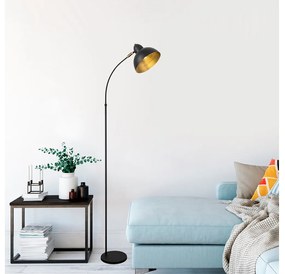 Designová stojanová lampa Vasso 162 cm černá