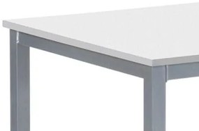 Autronic Moderní jídelní stůl Jídelní stůl 110x70 cm, MDF bílá / šedý lak (GDT-202 WT)