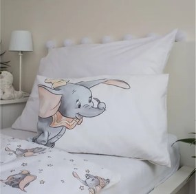 Jerry Fabrics Bavlněné povlečení do postýlky Dumbo grey 100x135, 40x60 cm