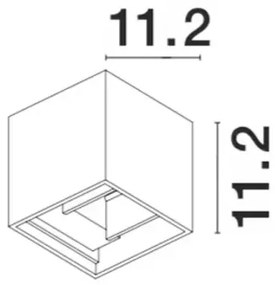 Venkovní LED svítidlo Como 11.2 černá