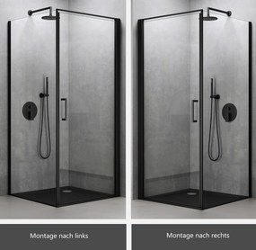 design sprchový kout RAVENA BLACK R36 75-100cm