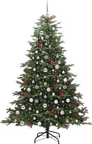 Umělý vánoční stromeček Zelená 210 cm PVC, kov a plast 3395561