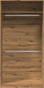 Šatní skříň dub artisan 100 x 50 x 200 cm kompozitní dřevo 3307809