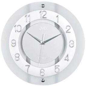 Luxusní skleněné netikající hodiny JVD NS2534.1