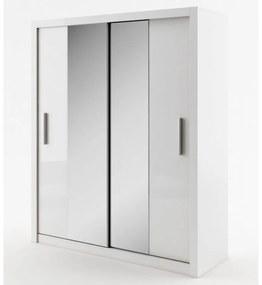 Casarredo Šatní skříň IDEA 03 bílá zrcadlo 180 cm