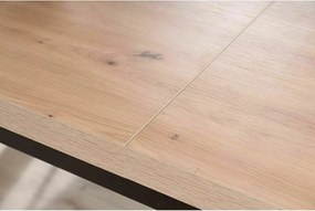 Jídelní rozkládací stůl Presto 140/218 cm dub Artisan/černý