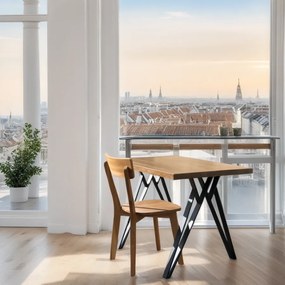 Stará Krása – Ruční výroba Industriální stoly s kovovým podnožím 76 x 150 x 70 cm