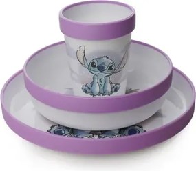 STOR Dětská jídelní sada Lilo  Stitch / Jídelní sada / 3v1 / bez BPA /