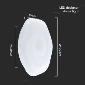 LED Stmívatelné stropní svítidlo LED/40W/230V 3000-6500K 40 cm bílá + DO
